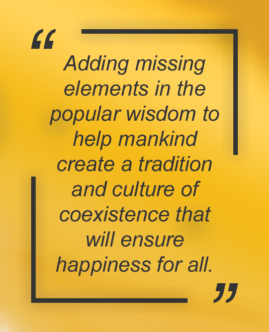 Adding spice to the nuggets of wisdom - Anand Damani